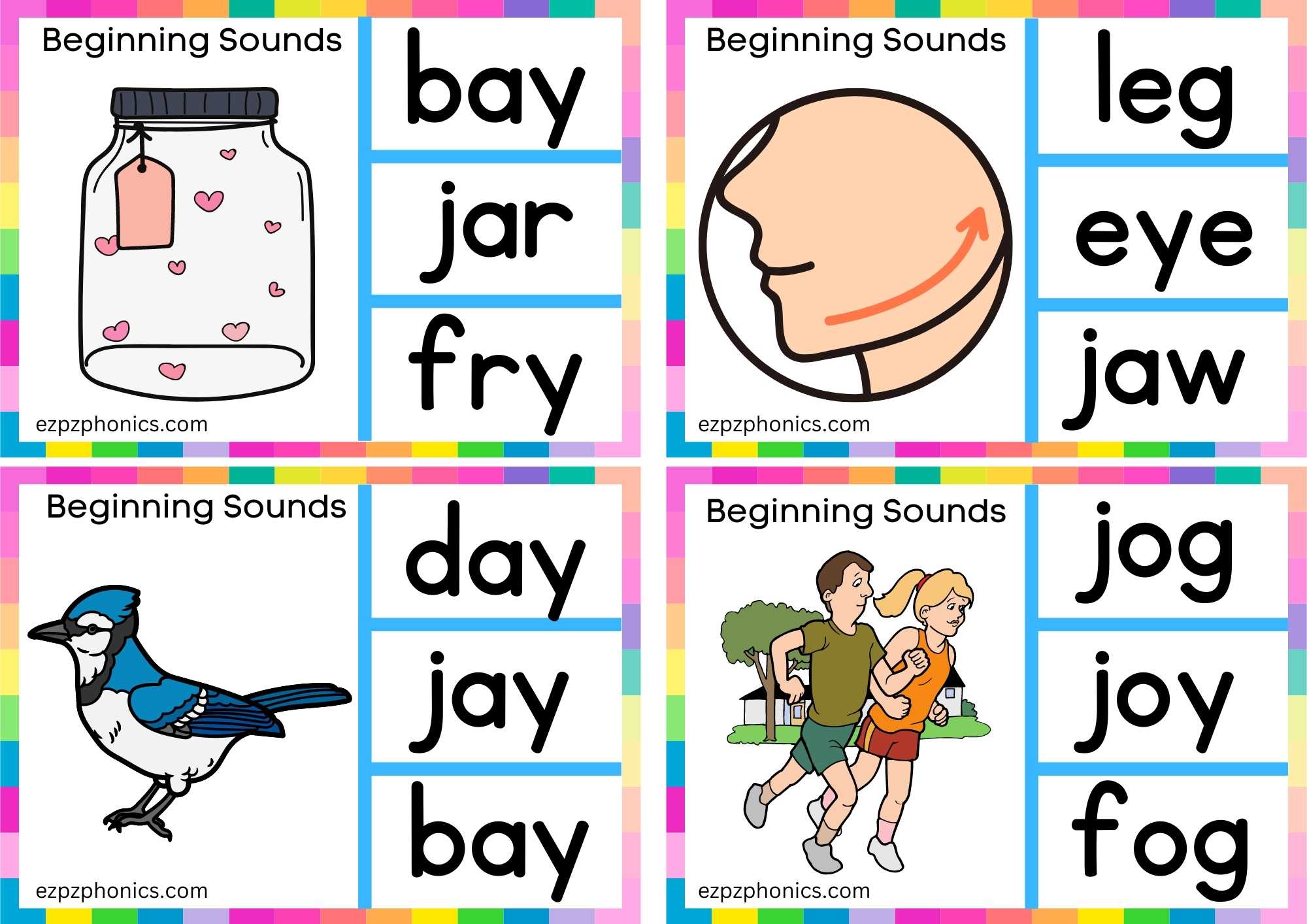 Letter J Look At The Image And Clip The Correct Letter Group 2 - ezpzphonics.com